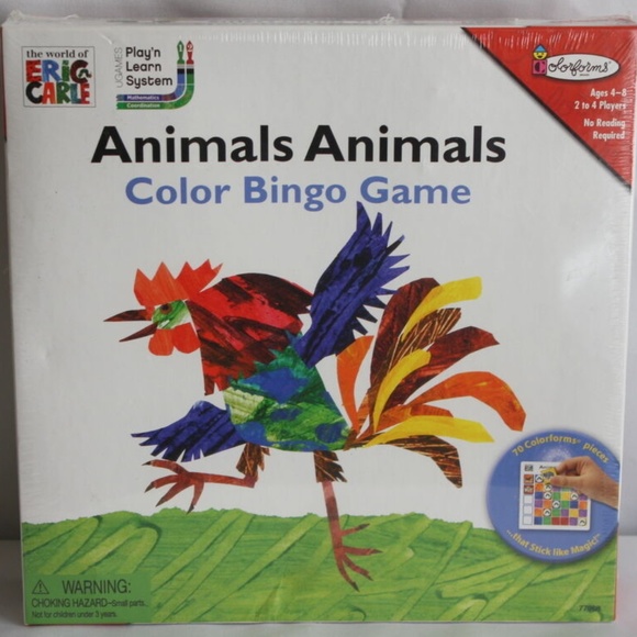 Eric Carle | Other | Eric Carle Animals Color Bingo Game Ages 48989 ...